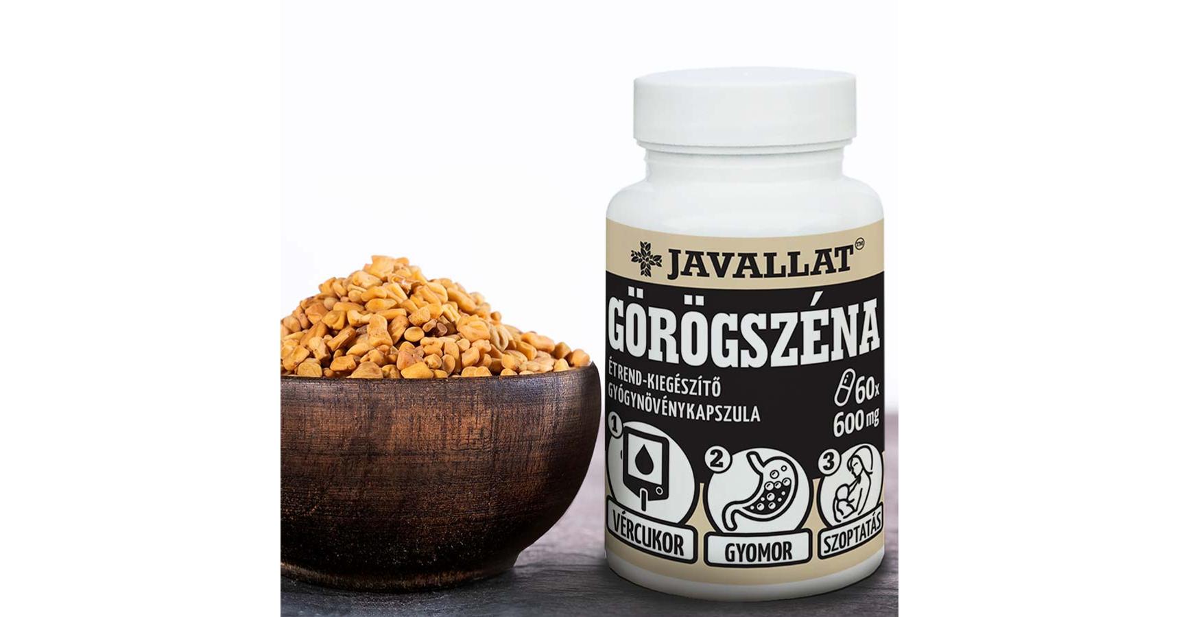 JAVALLAT® GÖRÖGSZÉNA étrend-kiegészítő gyógynövénykapszula