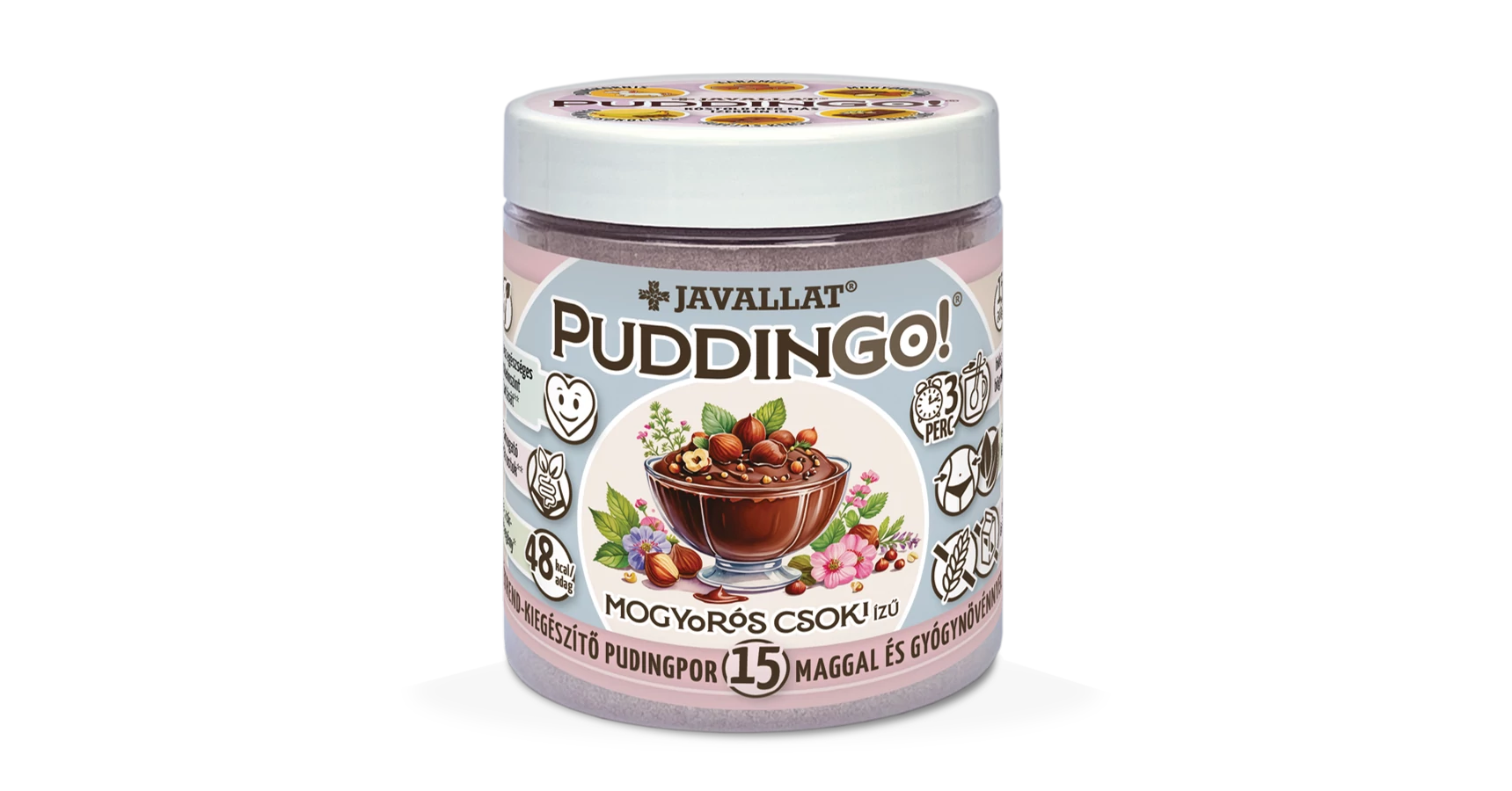 PuddinGo!® Mogyorós csokoládé ízű pudingpor